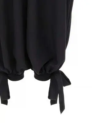 Chloé Bow-detail Pleated Trousers - Black