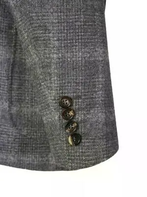 Canali Check-pattern Single-breasted Blazer