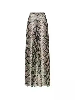 Lapointe Python-print Mesh Trousers