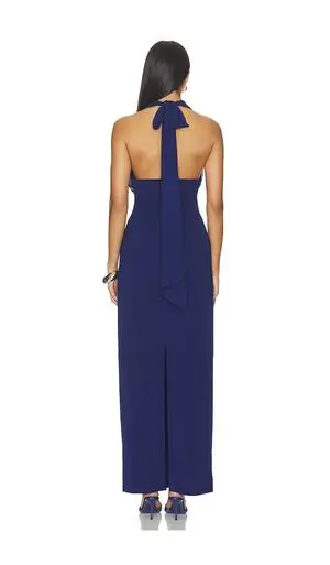 Misha Collection Capezza Silk Dress - Blue