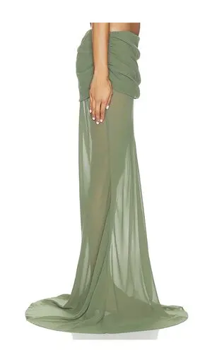BANANHOT Adelina Maxi Skirt - Olive