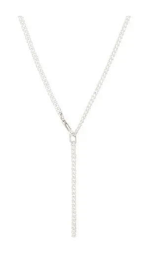 LOREN STEWART Sterling Silver Barbell Link Necklace