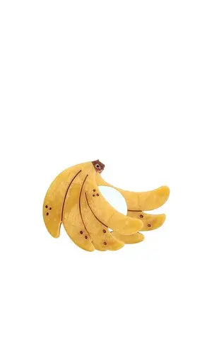 SOLAR ECLIPSE Hand-painted Banana Compact Mirror - Multi