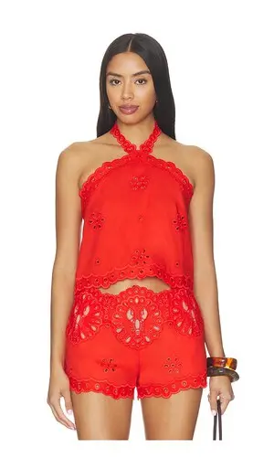 Retrofete Caliane Top In . Also - Red