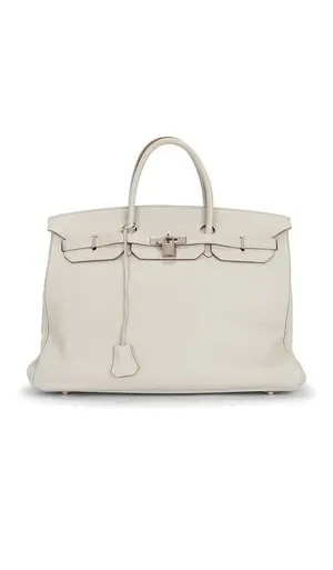 FWRD RENEW Hermes Togo Birkin 40 Handbag - Grey