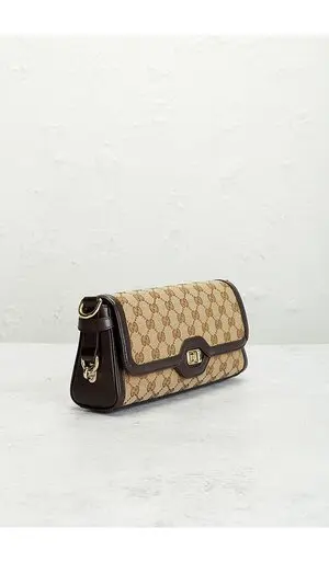 FWRD RENEW Gucci Luce Shoulder Bag - Beige