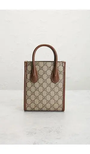 FWRD RENEW Gucci Retro Interlocking G Mini Tote Bag