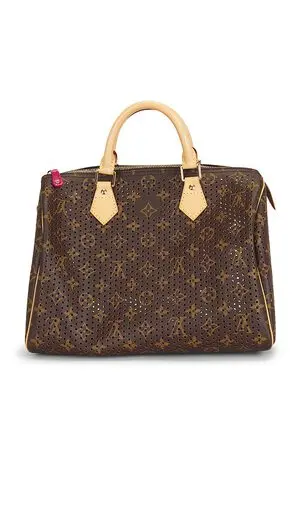 FWRD RENEW Louis Vuitton Monogram Perforated Speedy 30 Handbag - Brown