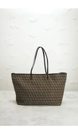 FWRD RENEW Fendi Zucca Roll Tote Bag
