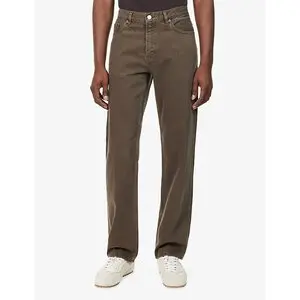 FRAME Relaxed Straight-leg Cotton-blend Jeans