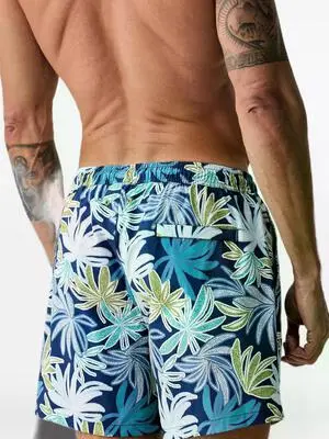 Marc O'polo Leaf-print Drawstring Swim Shorts