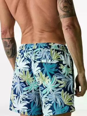 Marc O'polo Leaf-print Drawstring Swim Shorts