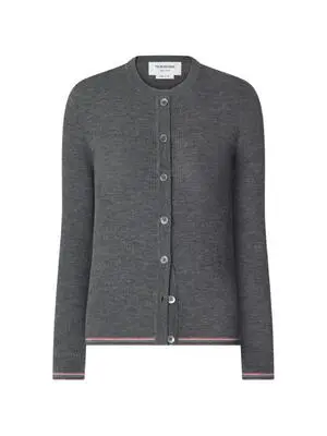 Thom Browne Rib-stitch Wool Cardigan