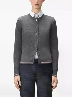 Thom Browne Rib-stitch Wool Cardigan