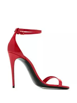 Dolce & Gabbana Dg Buckle Patent Leather Sandals