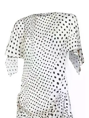 Stella McCartney Polka-dot Draped Dress