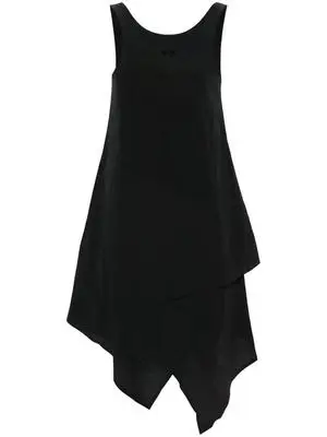 Y3 Layered Asymmetric Mini Dress
