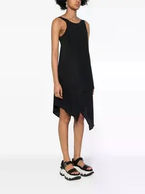 Y3 Layered Asymmetric Mini Dress