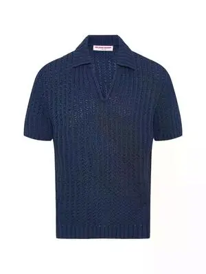 Orlebar Brown Burnham Swift Open-knit Polo Shirt