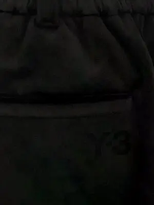 Y3 Velvet Drawstring Trousers - Black