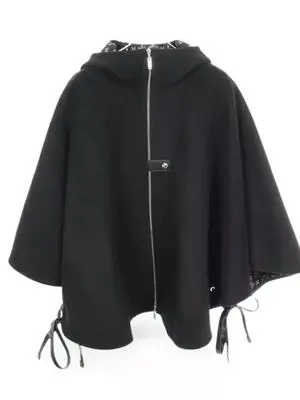 LOUIS VUITTON 2010s Monogram Hooded Poncho - Black