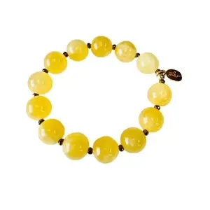 LEXI JEWELRY Golden Glow Calcite Bracelet - Yellow