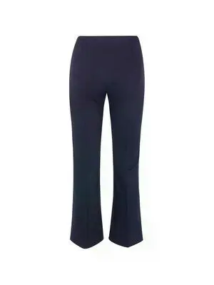 Liviana Conti Pressed-crease Flared Trousers - Black