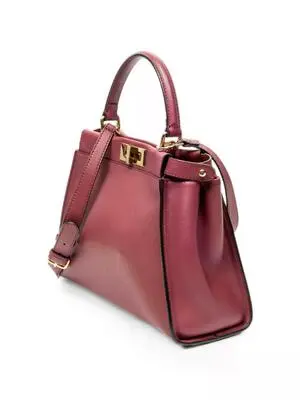 Fendi Medium Peekaboo Tote Bag - Red
