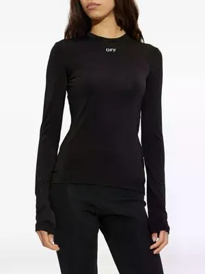 Off-White Logo-print Long-sleeve Top