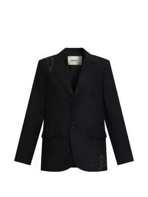 Zadig&Voltaire Vanille Crystal-embellished Blazer