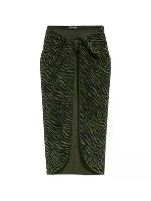 Oseree Zebra-print Lurex Pareo