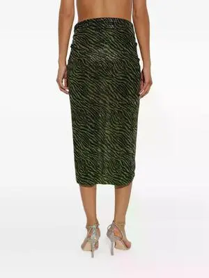 Oseree Zebra-print Lurex Pareo