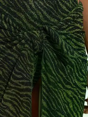 Oseree Zebra-print Lurex Pareo