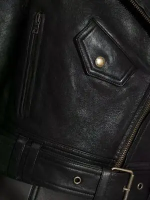Balmain Belted Biker Jacket