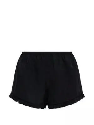 Hunza G Frill Mini Shorts - Black