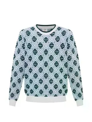 Casablanca Monogram-pattern Wool Sweater