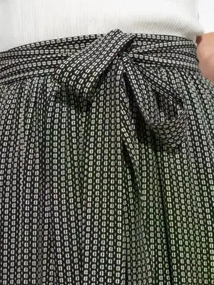 Chloé Geometric-print Tiered Midi Skirt
