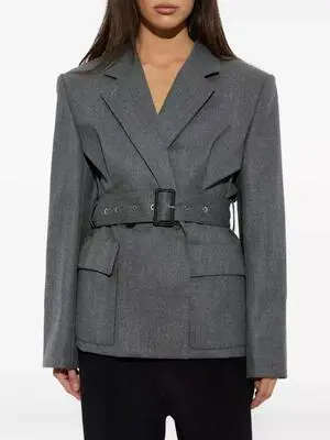 LANVIN Belted Virgin-wool Blazer