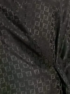 Fendi Monogram-pattern Wrap Shirt