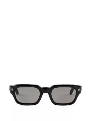 Chrome Hearts Rectangle-frame Sunglasses - Black
