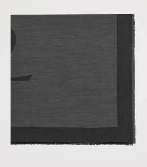 Saint Laurent Cashmere-silk-wool Cassandre Scarf