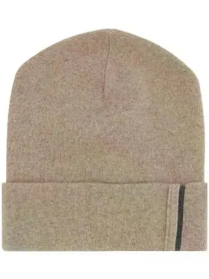 Brunello Cucinelli Monili-detail Cashmere Beanie - Neutrals