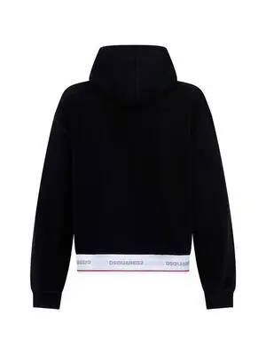 Dsquared2 Logo Tape Relaxed Fit Hoodie
