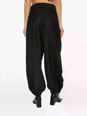 Noir Kei Ninomiya Elasticated-cuff Wool Trousers