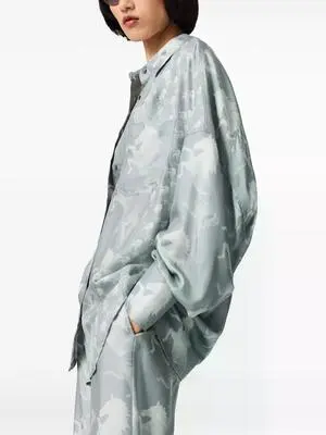 Stella McCartney Silk Horse Print Shirt