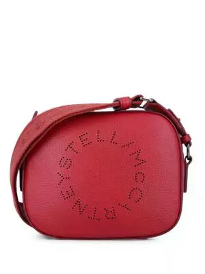 Stella McCartney Perforated-logo Shoulder Bag - Red