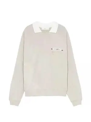 TOGA VIRILIS Zipped Polo-collar Sweatshirt