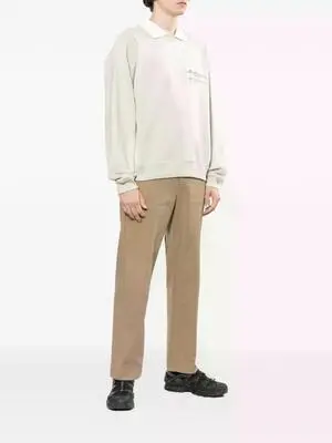 TOGA VIRILIS Zipped Polo-collar Sweatshirt