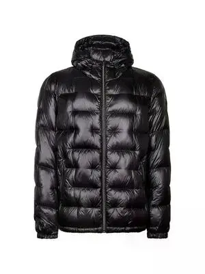 Herno Quilted Hooded Jacket - Black