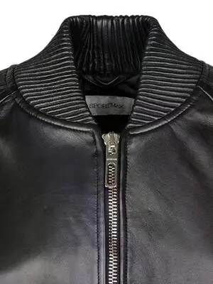 Sportmax Zip-up Leather Jacket